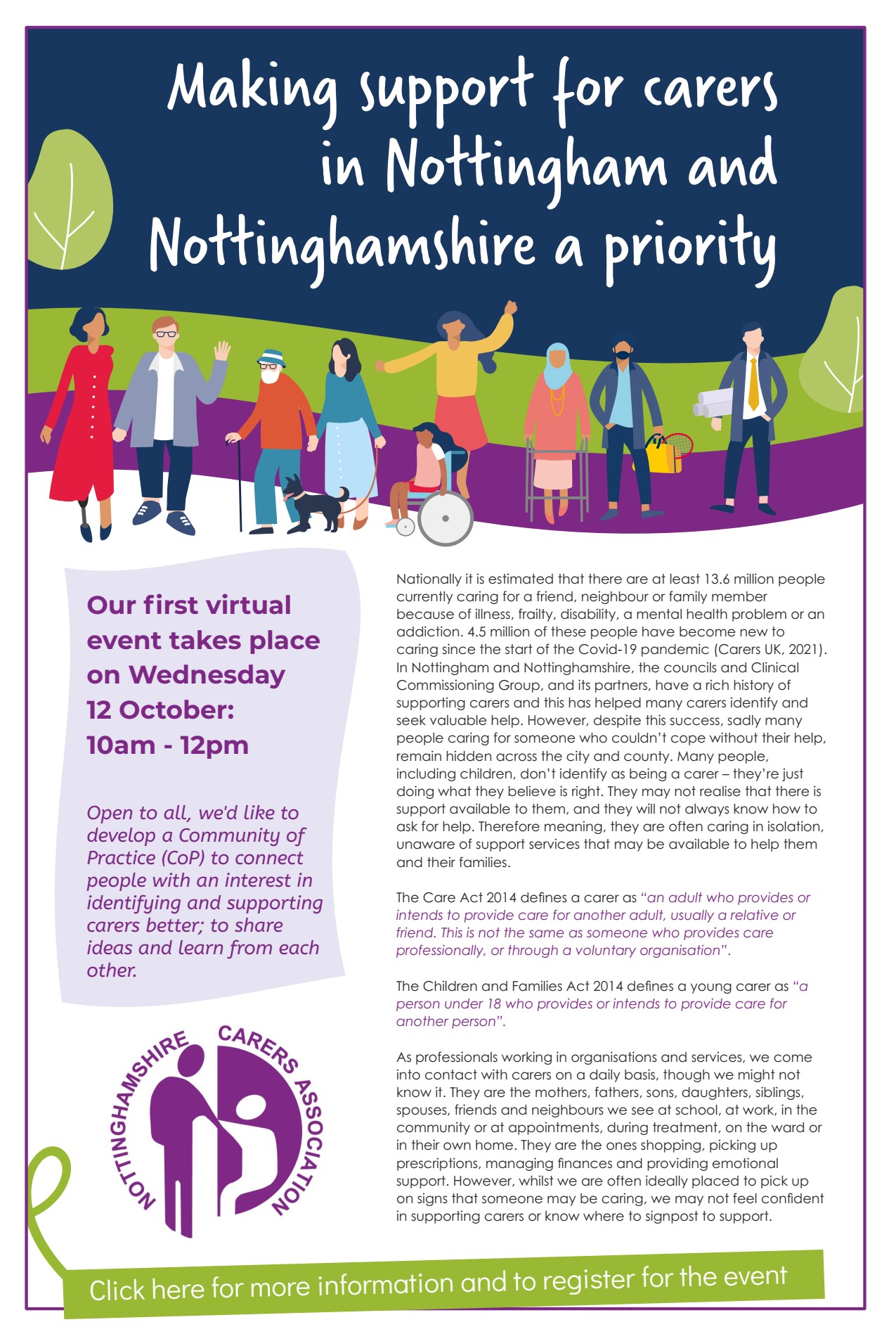 Making support for Carers in Nottingham and Nottinghamshire a priority